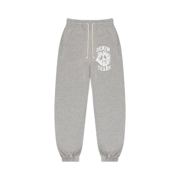 Buy Denim Tears University Sweatpants 'Grey' - 401 070 GREY | GOAT