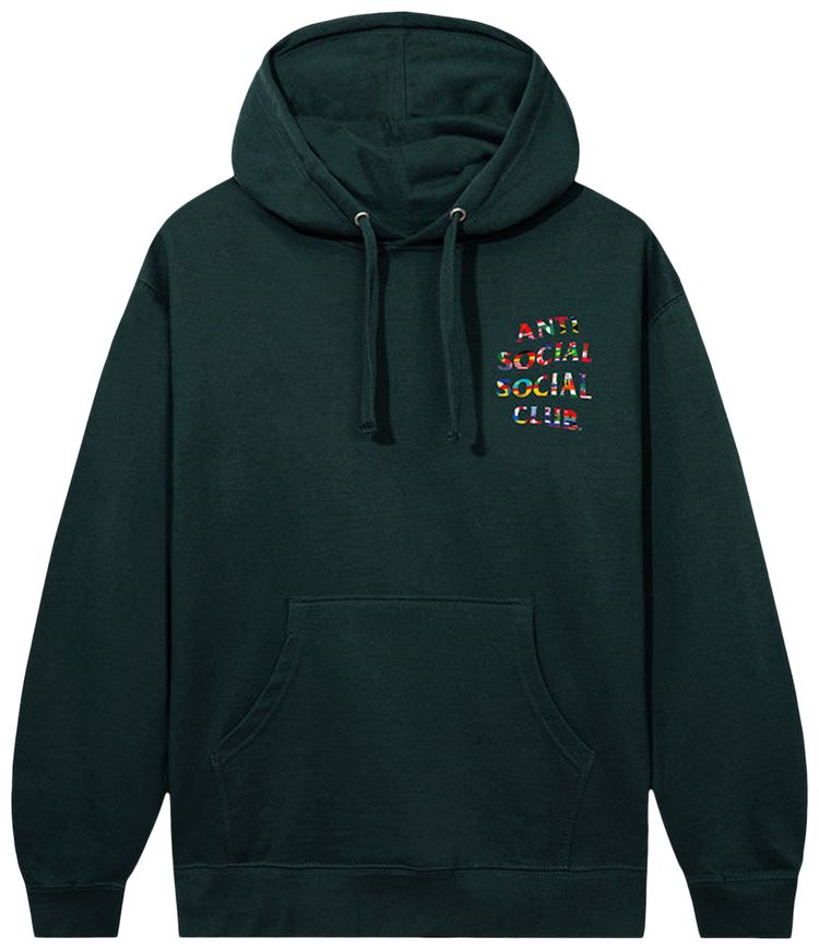 Buy Anti Social Social Club Flag Collage Hoodie 'Alpine Green' - 0657 ...