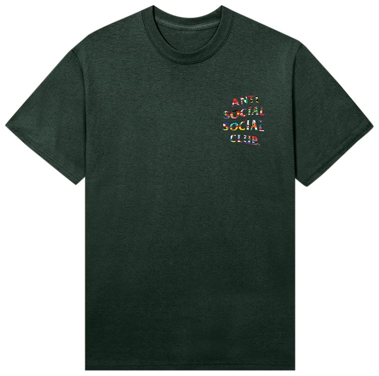 Buy Anti Social Social Club Flag Collage Tee 'Dark Green' - 0657 ...