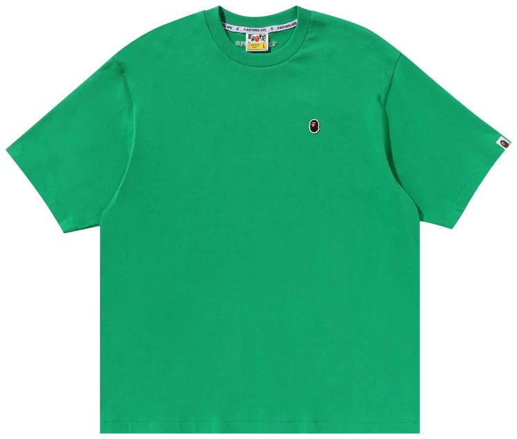 Buy BAPE One Point Relaxed Fit Tee 'Green' - 1K80 110 345 GREEN | GOAT