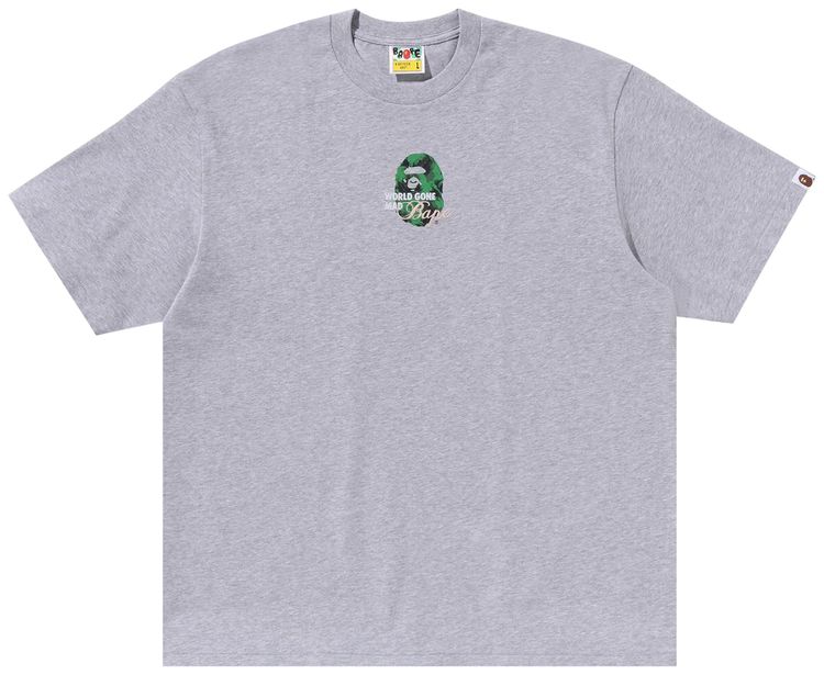 Buy BAPE Floral Solid Camo Medium Ape Head Relaxed Fit Tee 'Grey ...
