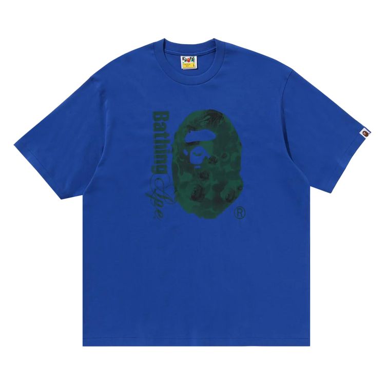Buy BAPE Floral Solid Camo Ape Head Relaxed Fit Tee 'Blue' - 1K80 110 ...