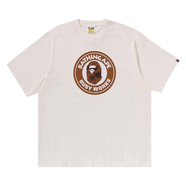 Buy BAPE Floral Solid Camo Busy Works Relaxed Fit Tee 'Ivory' - 1K80 ...