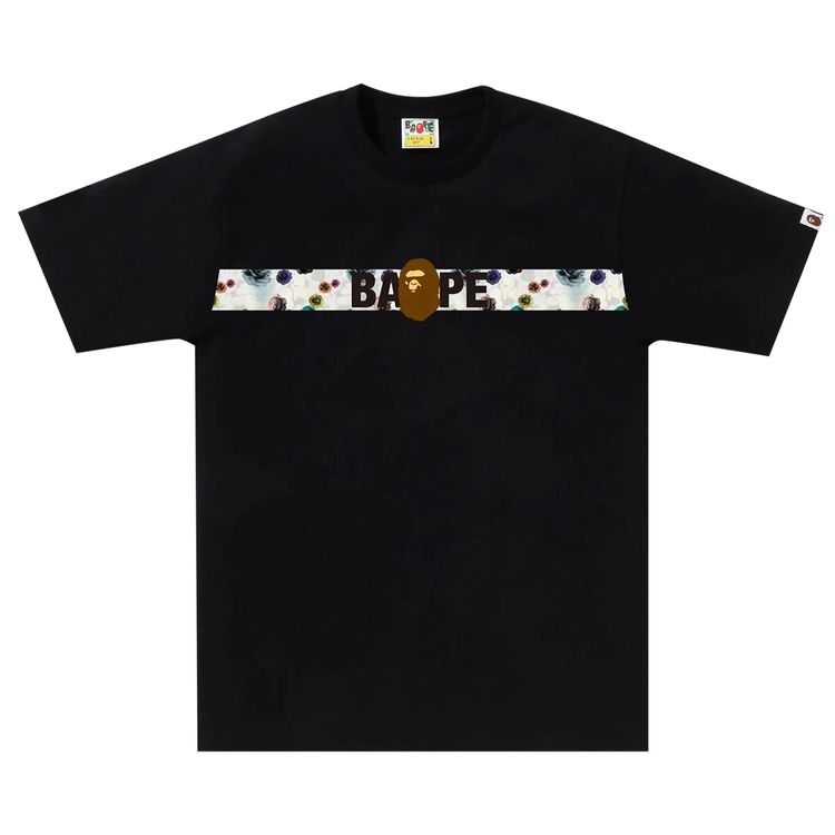 Buy BAPE Floral Camo Tape Tee 'Black' - 1K80 110 038 BLACK | GOAT