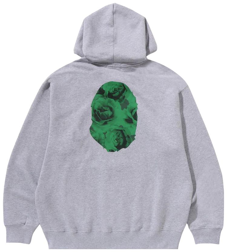 Buy BAPE Floral Solid Camo Ape Head Relaxed Fit Pullover Hoodie 'Grey ...