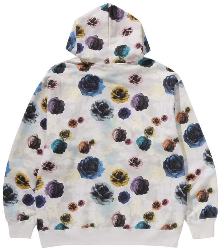 Buy BAPE Floral Camo Pattern Relaxed Fit Pullover Hoodie 'Ivory' - 1K80 ...