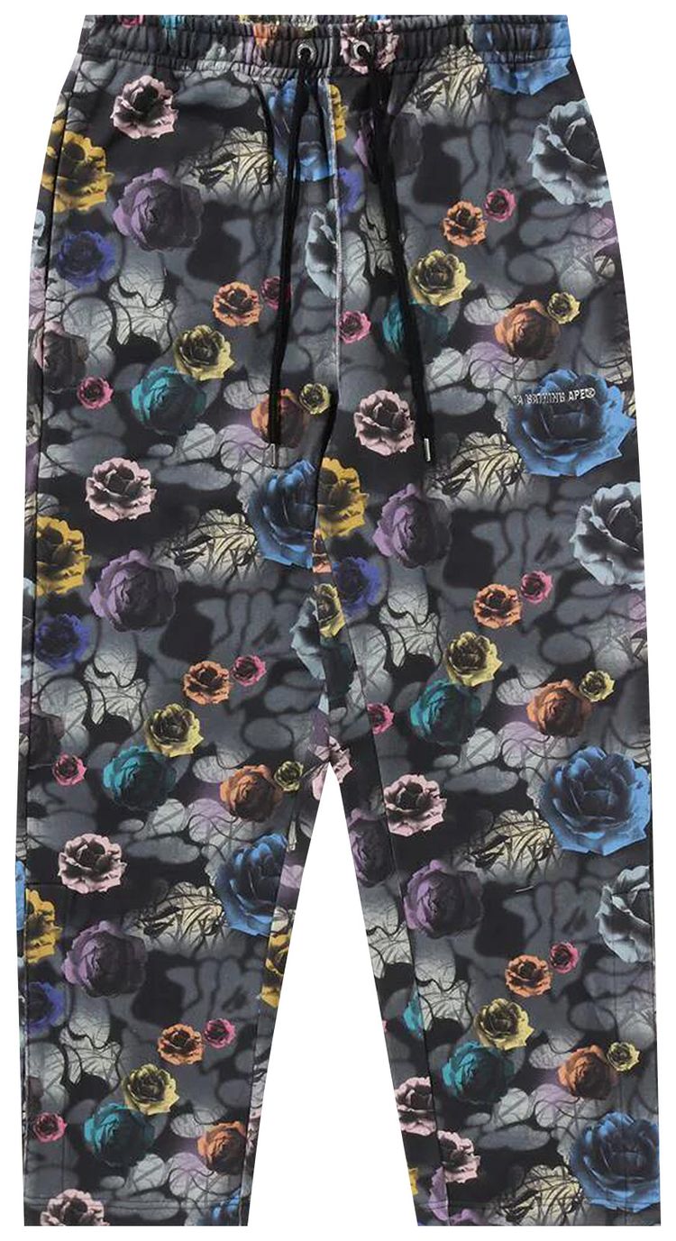 Buy BAPE Floral Camo Sweat Pants 'Black' - 1K80 152 302 BLACK | GOAT