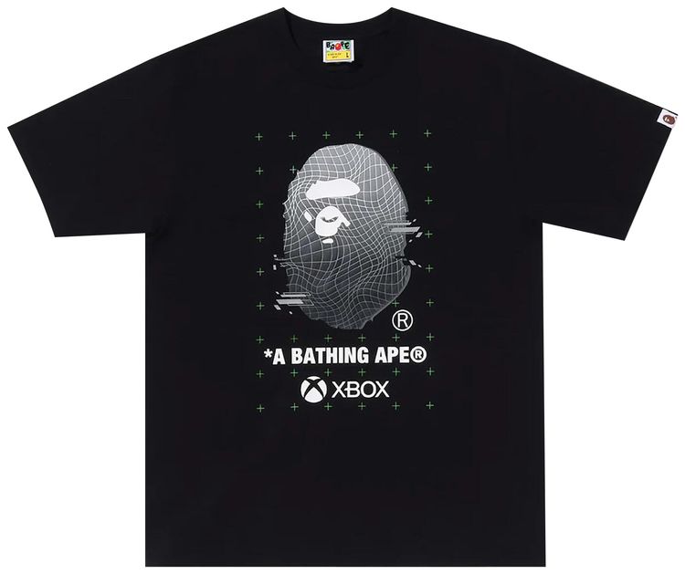 Buy BAPE x Xbox Ape Head Tee #2 'Black' - 1K73 110 904 BLACK | GOAT