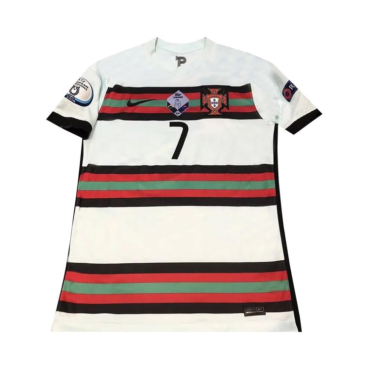 Buy Nike Portugal UEFA Euro Away Jersey #7 Ronaldo 'Teal/Multicolor ...