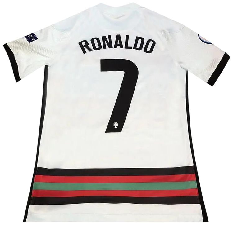 Buy Nike Portugal UEFA Euro Away Jersey #7 Ronaldo 'Teal/Multicolor ...