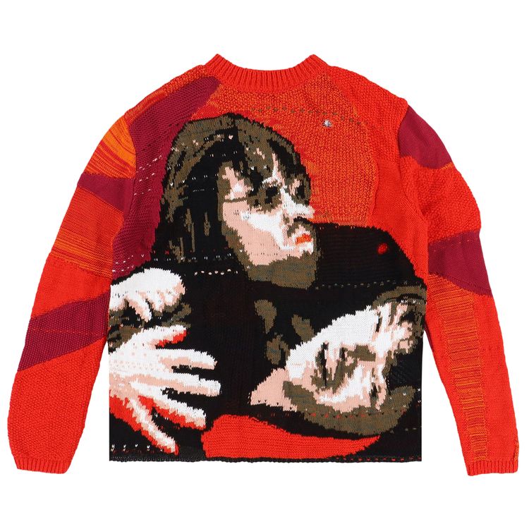 Buy Off-White Intarsia Knit Long-Sleeve Tee 'Red ...