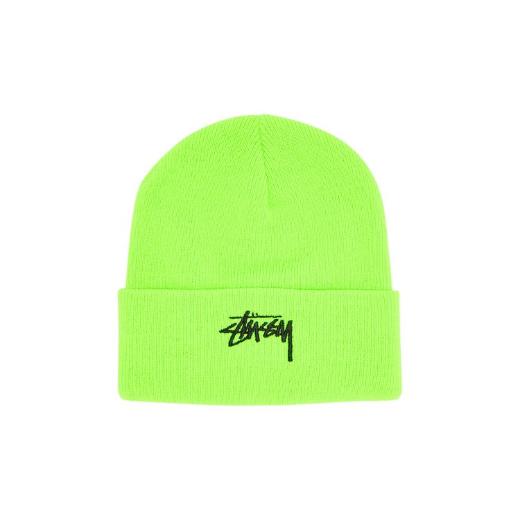 Buy Stussy Stock Cuff Beanie 'Flo Green' - 1321020 FLO | GOAT