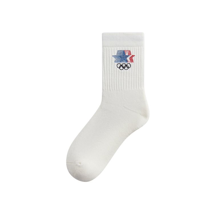 Buy Kith For Olympics Heritage Los Angeles Mid Crew Sock 'Silk ...