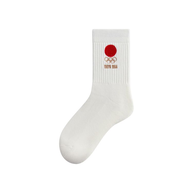 Buy Kith For Olympics Heritage Tokyo Mid Crew Sock 'Silk' - KHM220082 ...
