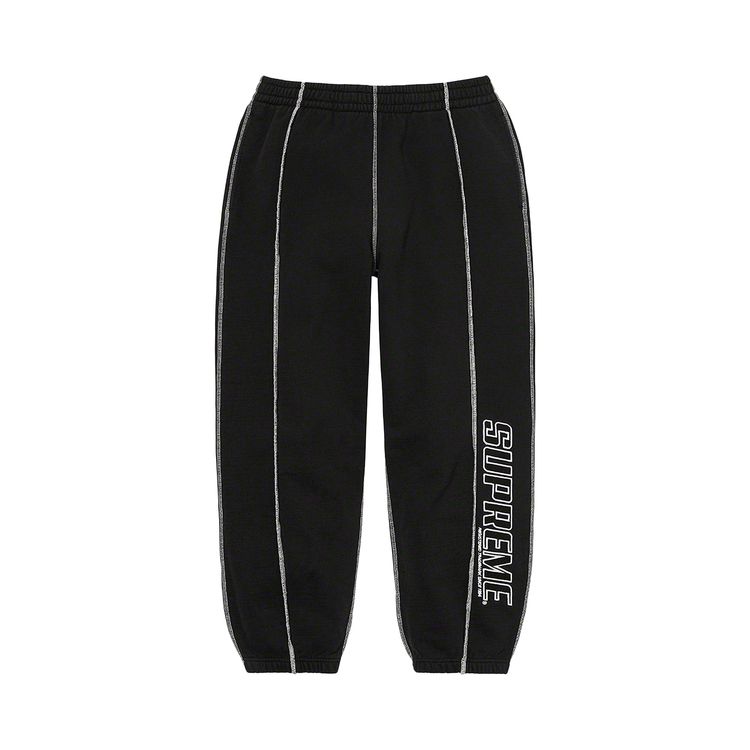 Buy Supreme Coverstitch Sweatpant 'Black' - SS22P41 BLACK | GOAT