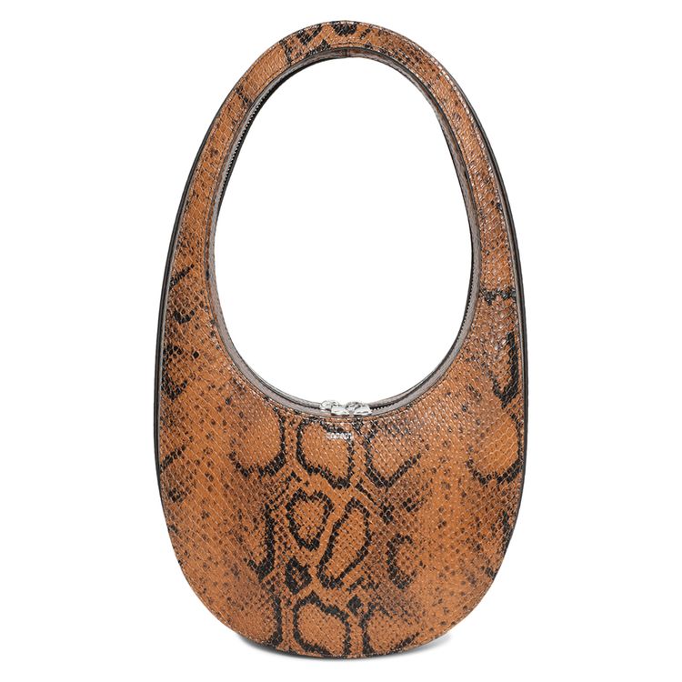 Buy Coperni Snake Print Swipe Bag 'Brown' - COPBA01F6003 BROW | GOAT