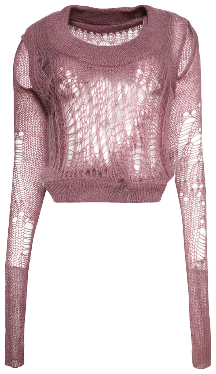 Buy Rick Owens Spider Banana Sweater 'Pink' - RP02D3608 KNETMH 23 | GOAT