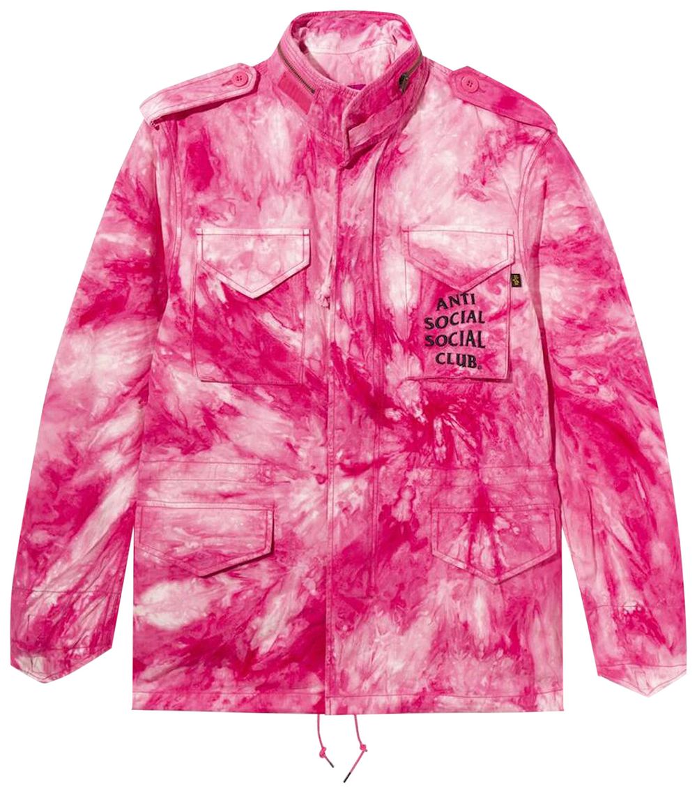 Buy Anti Social Social Club x Alpha Industries M65 Jacket 'Tie Dye Pink ...