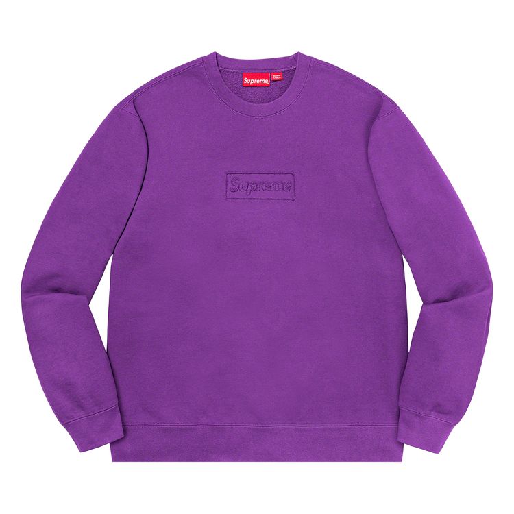 Buy Supreme Cutout Logo Crewneck 'Violet' - SS20SW70 VIOLET | GOAT