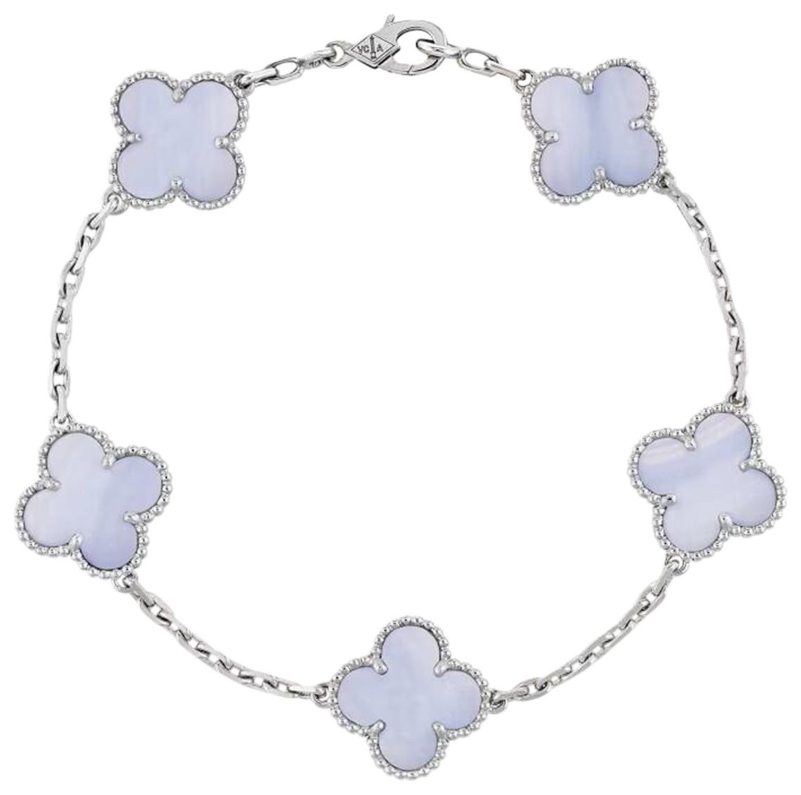 Buy Van Cleef & Arpels Vintage Alhambra Bracelet 'White' - VCARD34700 ...