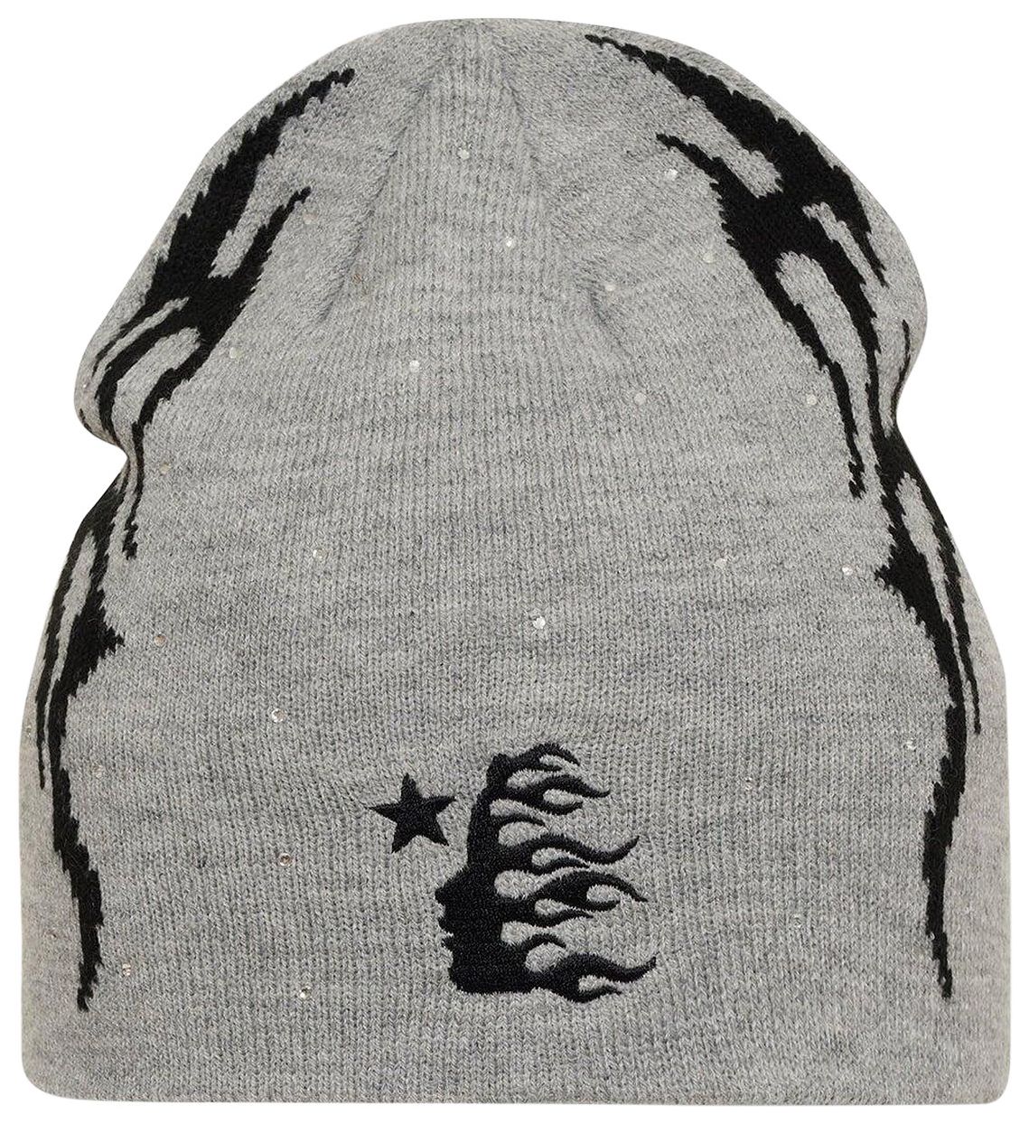 Buy Hellstar Flame Beanie 'Grey' - HS01BEA001 GREY | GOAT