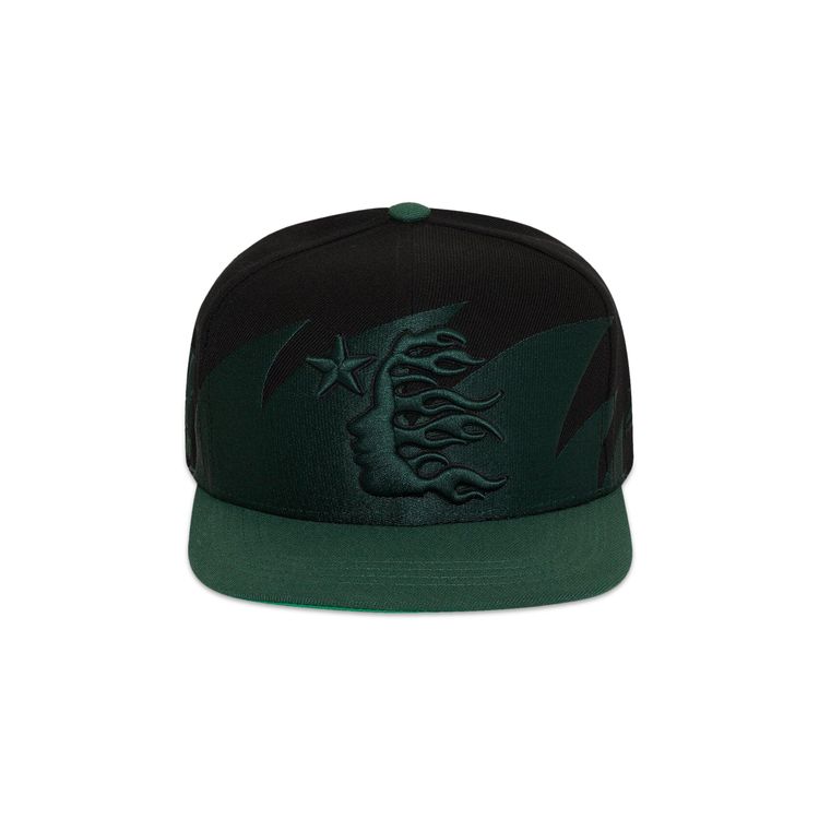 Buy Hellstar Sharkteeth Snapback Hat 'Black/Green' - HS01HAT001 BLAC | GOAT