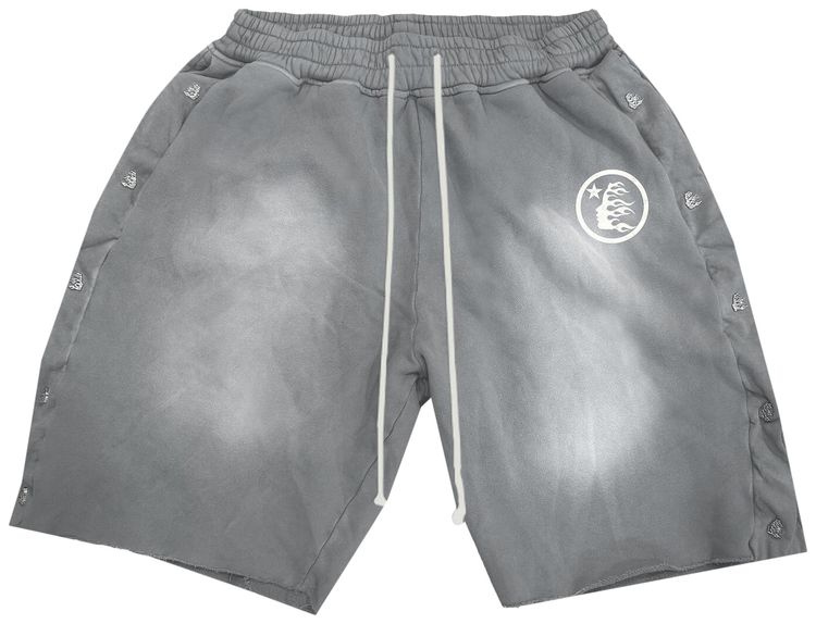 Buy Hellstar Snap Shorts 'Grey' - HS01SHO001 GREY | GOAT UK
