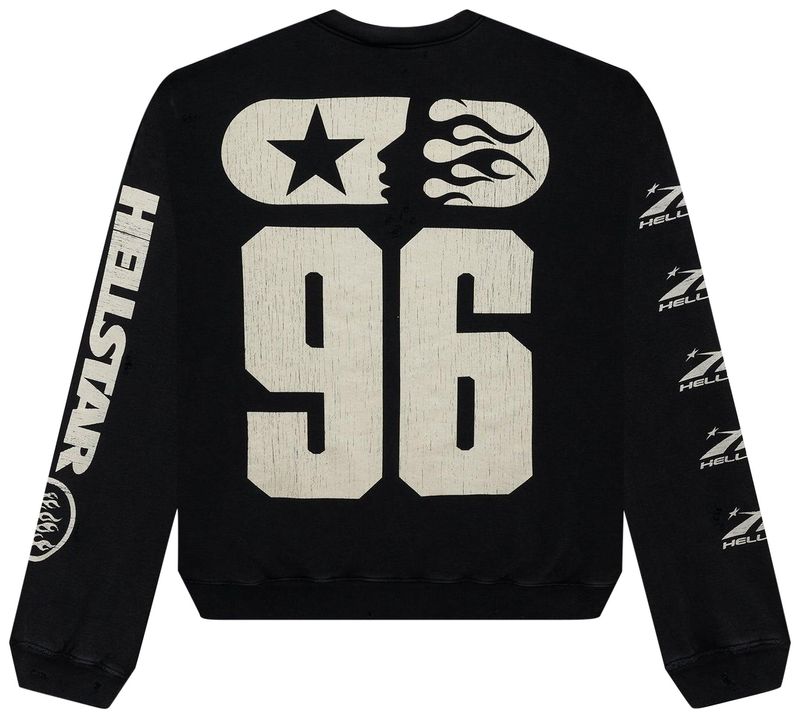 Buy Hellstar Sports 96' Crewneck 'Black' - HSP01CRW001 BLAC | GOAT