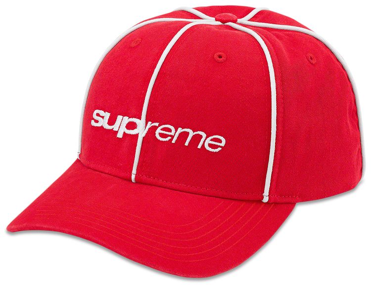 Buy Supreme Piping 6-Panel 'Red' - FW22H84 RED | GOAT