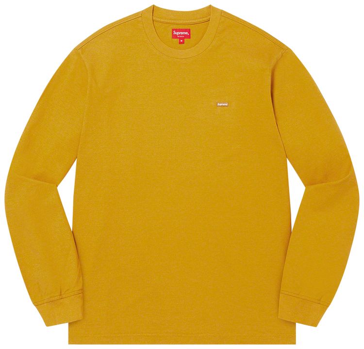 Buy Supreme Small Box Long-Sleeve Tee 'Dark Yellow' - FW22KN13 DARK ...