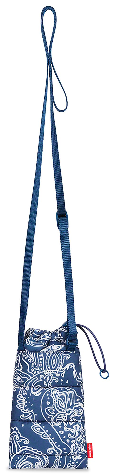 Buy Supreme Puffer Neck Pouch 'Blue Paisley' - FW22B20 BLUE PAISLEY | GOAT