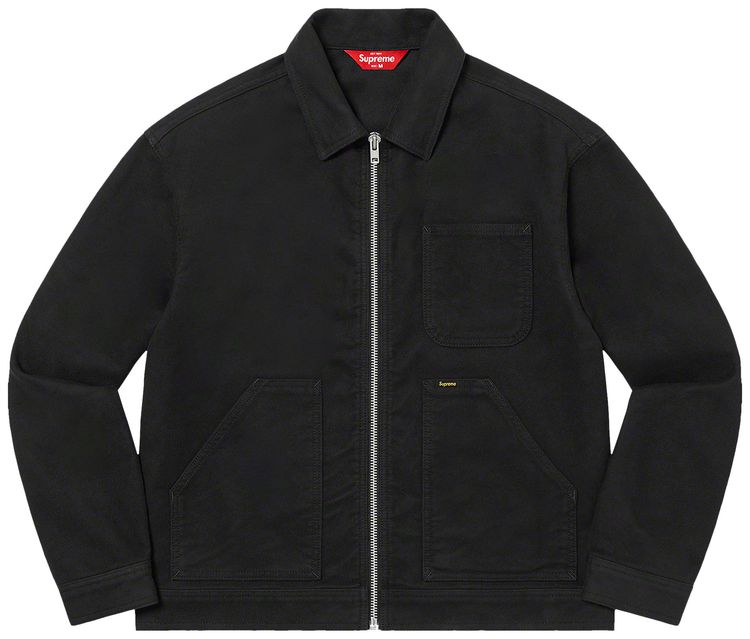 Buy Supreme Moleskin Work Jacket 'Black' - FW22J99 BLACK | GOAT