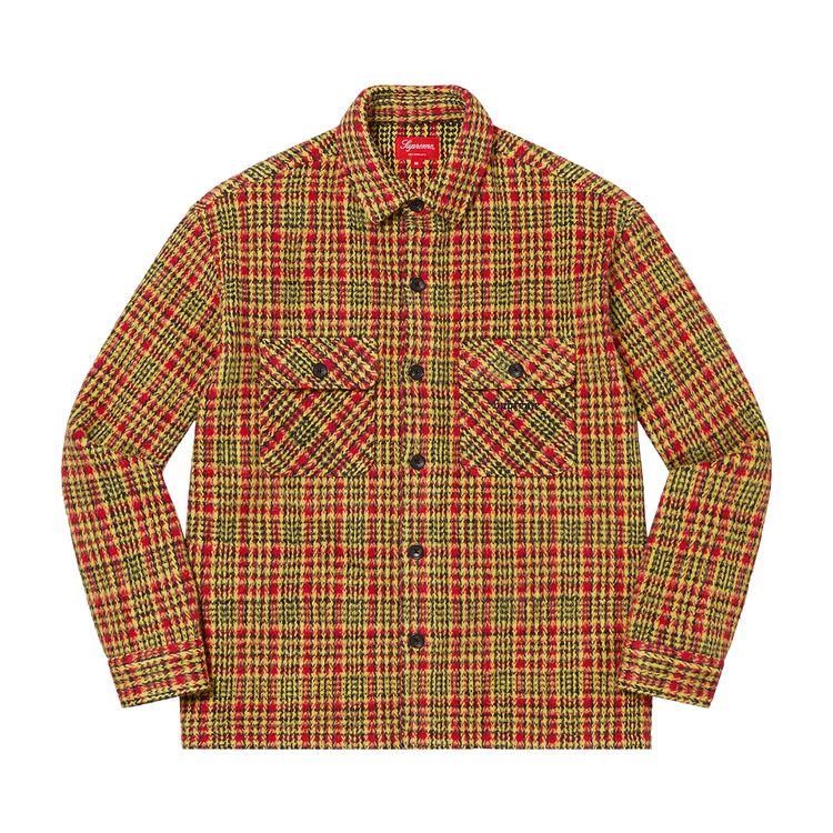 Buy Supreme Heavy Flannel Shirt 'Gold' - FW22S9 GOLD | GOAT