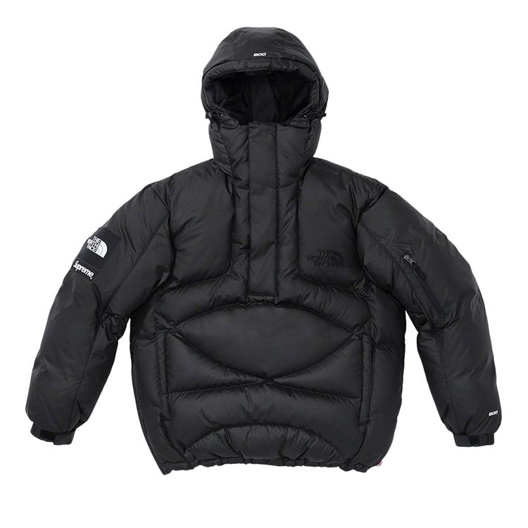 Buy Supreme x The North Face 800-Fill Half Zip Hooded Pullover 'Black' - FW22J4 BLACK | GOAT