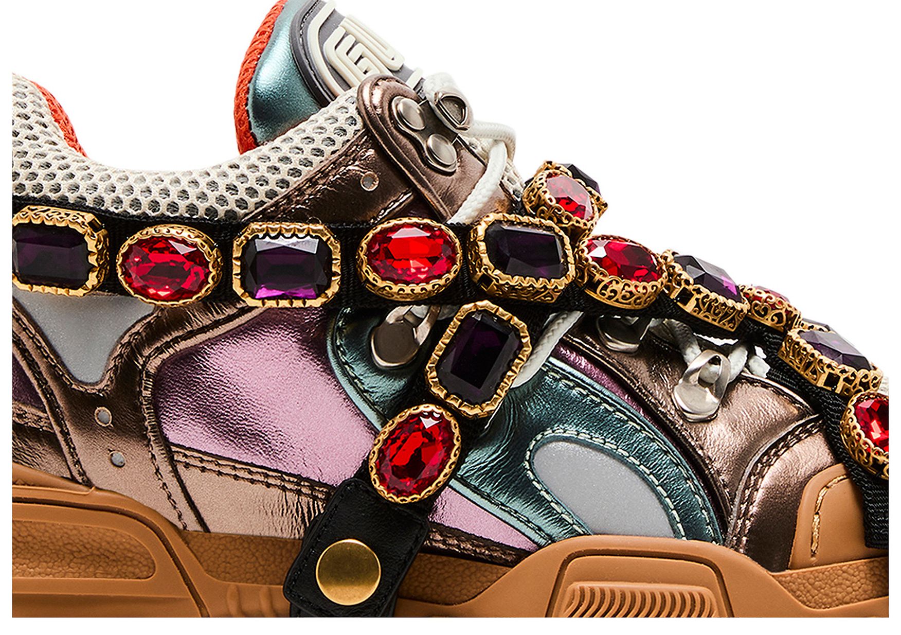 Buy Gucci Wmns Flashtrek Crystals 'Multi-Color Metallic' - 537133 DOR60 ...