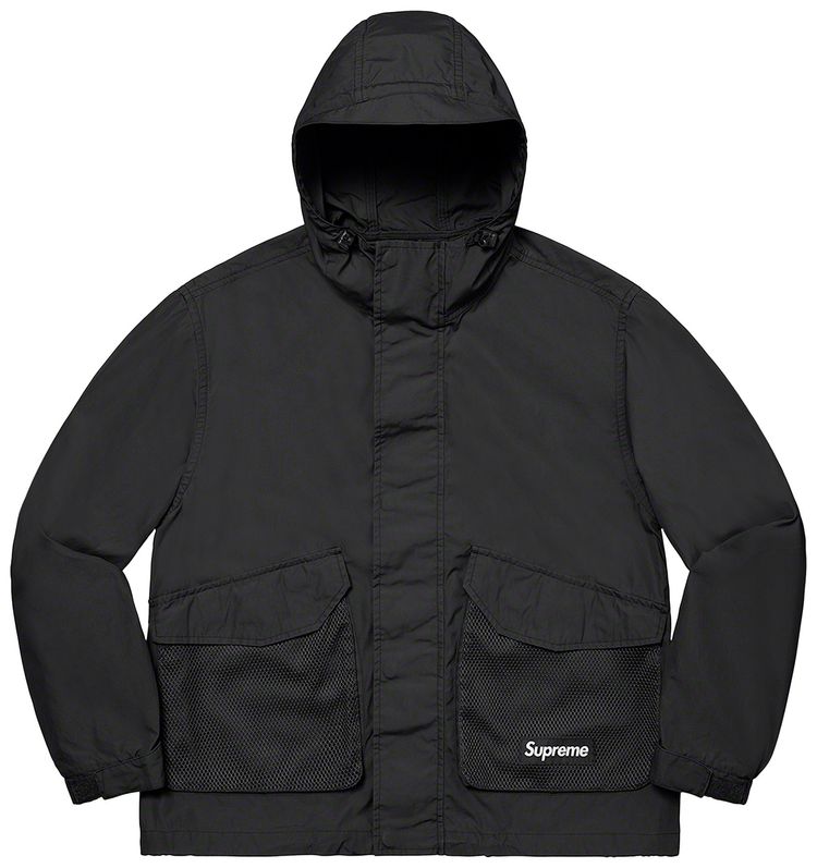 Buy Supreme Mesh Pocket Cargo Jacket 'Black' - SS21J50 BLACK | GOAT