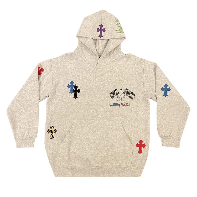 Buy Chrome Hearts 1 Of 1 Matty Boy Cross Hoodie 'Grey/Multicolor ...