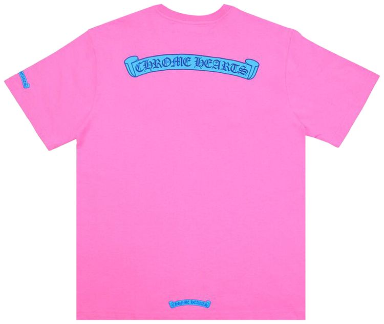 Buy Chrome Hearts Scroll Logo Pocket Tee 'Pink/Blue' - 1383 ...