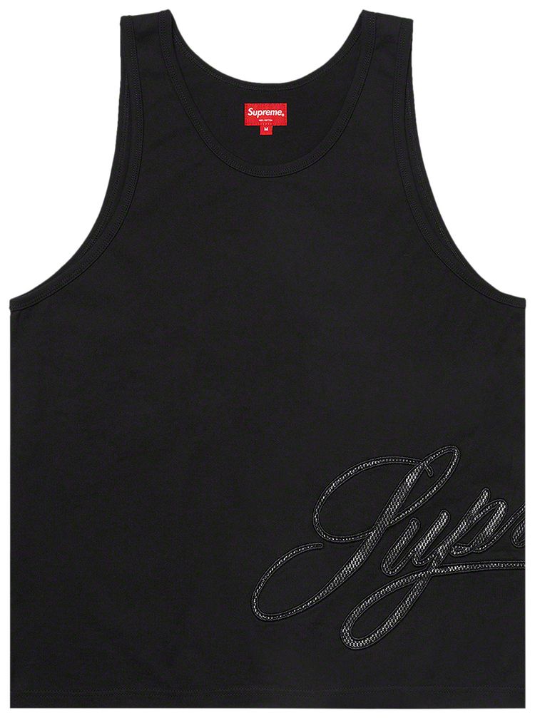 Buy Supreme Mesh Script Tank Top 'Black' - SS21KN84 BLACK | GOAT