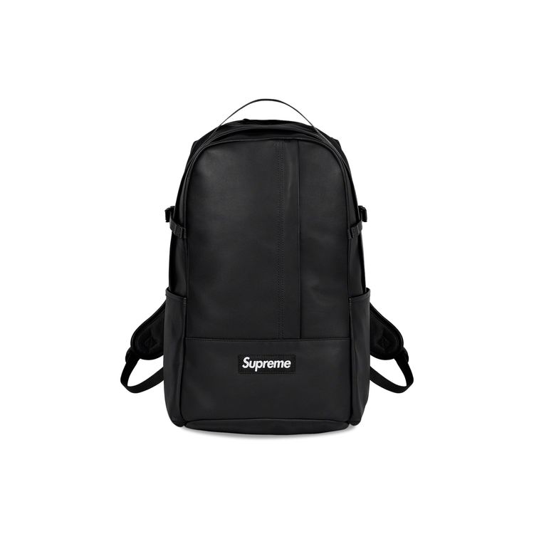Buy Supreme Leather Backpack 'Black' - FW23B16 BLACK | GOAT