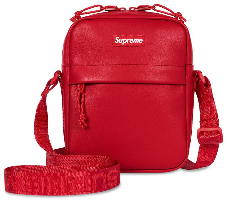 Buy Supreme Leather Shoulder Bag 'Red' - FW23B17 RED | GOAT