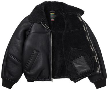 Buy Supreme x Schott Shearling Bomber Jacket 'Black' - FW23J91 BLACK ...
