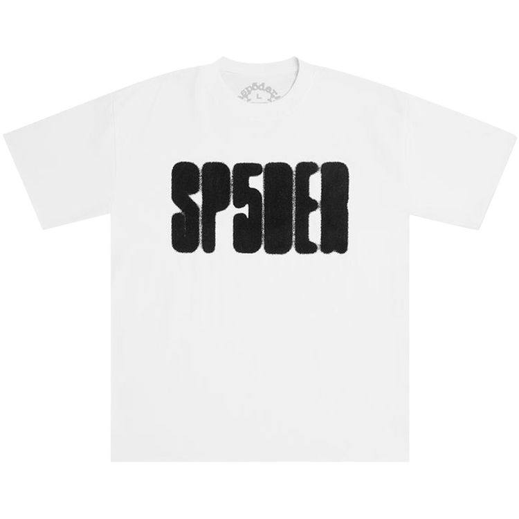 Buy Sp5der Focused Logo Tee 'White' - M03TS001FLWT | GOAT