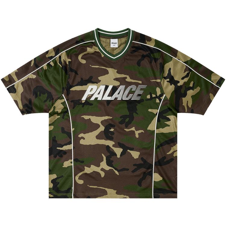 Buy Palace Mesh Jersey 'Woodland Camo' - P27ES025 | GOAT