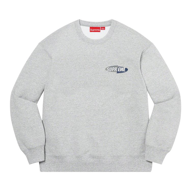 Buy Supreme 212 Crewneck 'Heather Grey' - FW22SW101 HEATHER GREY | GOAT