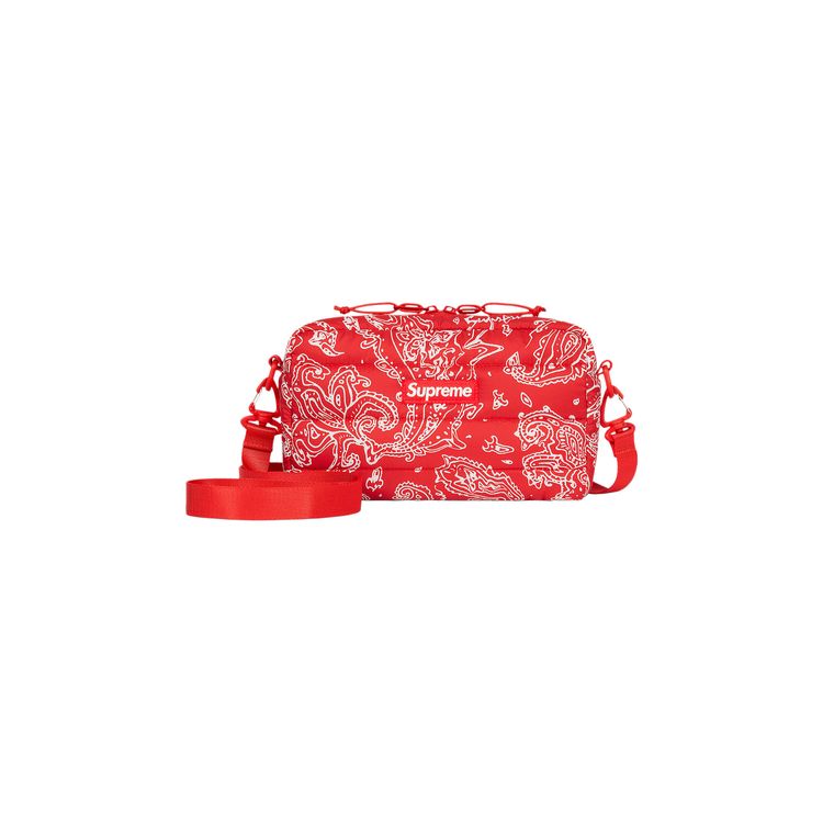 Buy Supreme Puffer Side Bag 'Red Paisley' - FW22B18 RED PAISLEY | GOAT