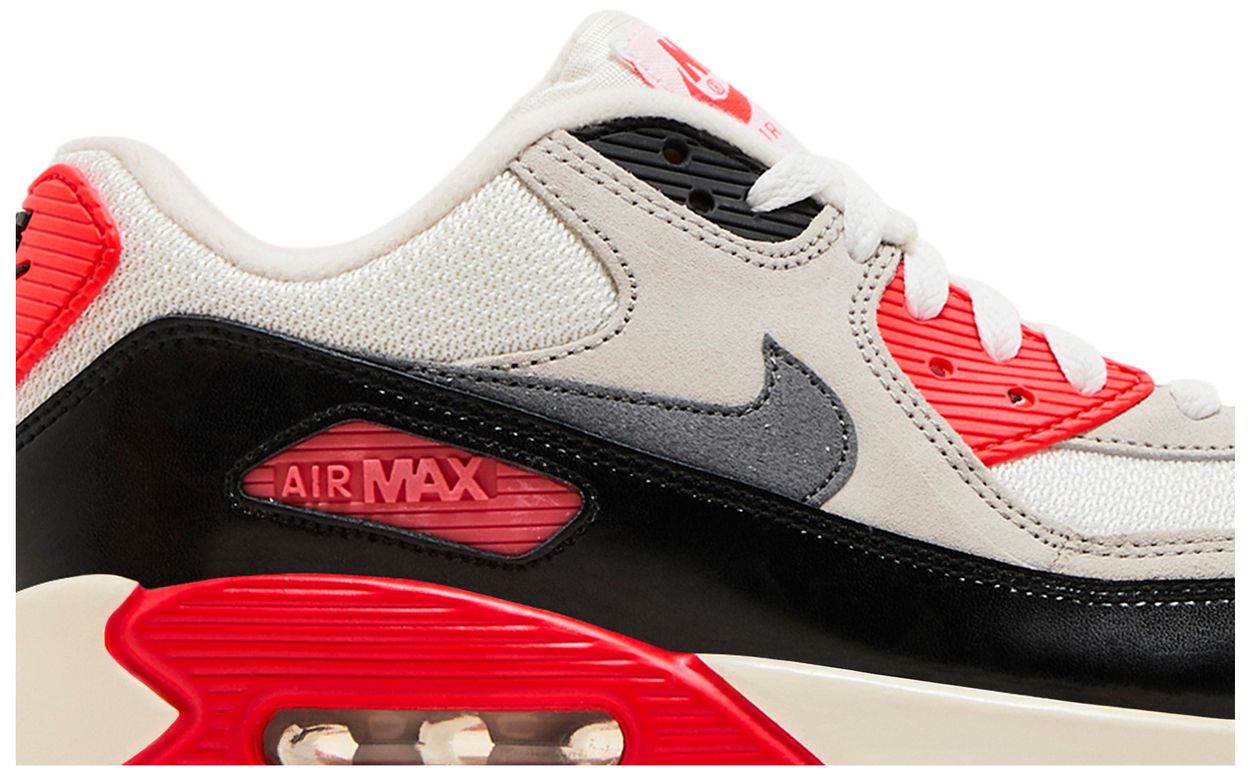 Buy Air Max 90 Premium Mesh GS 'Infrared' - 724882 100 | GOAT