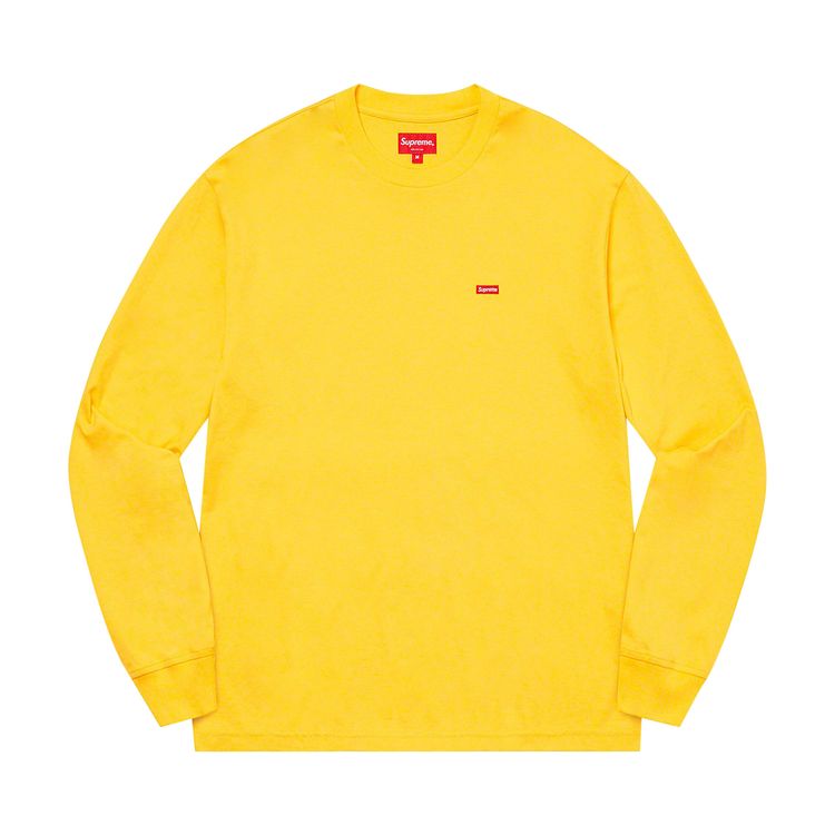 Buy Supreme Small Box Long-Sleeve Tee 'Yellow' - SS22KN14 YELLOW | GOAT