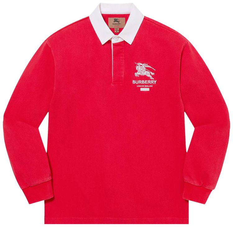 Buy Supreme x Burberry Rugby 'Red' - SS22KN12 RED | GOAT