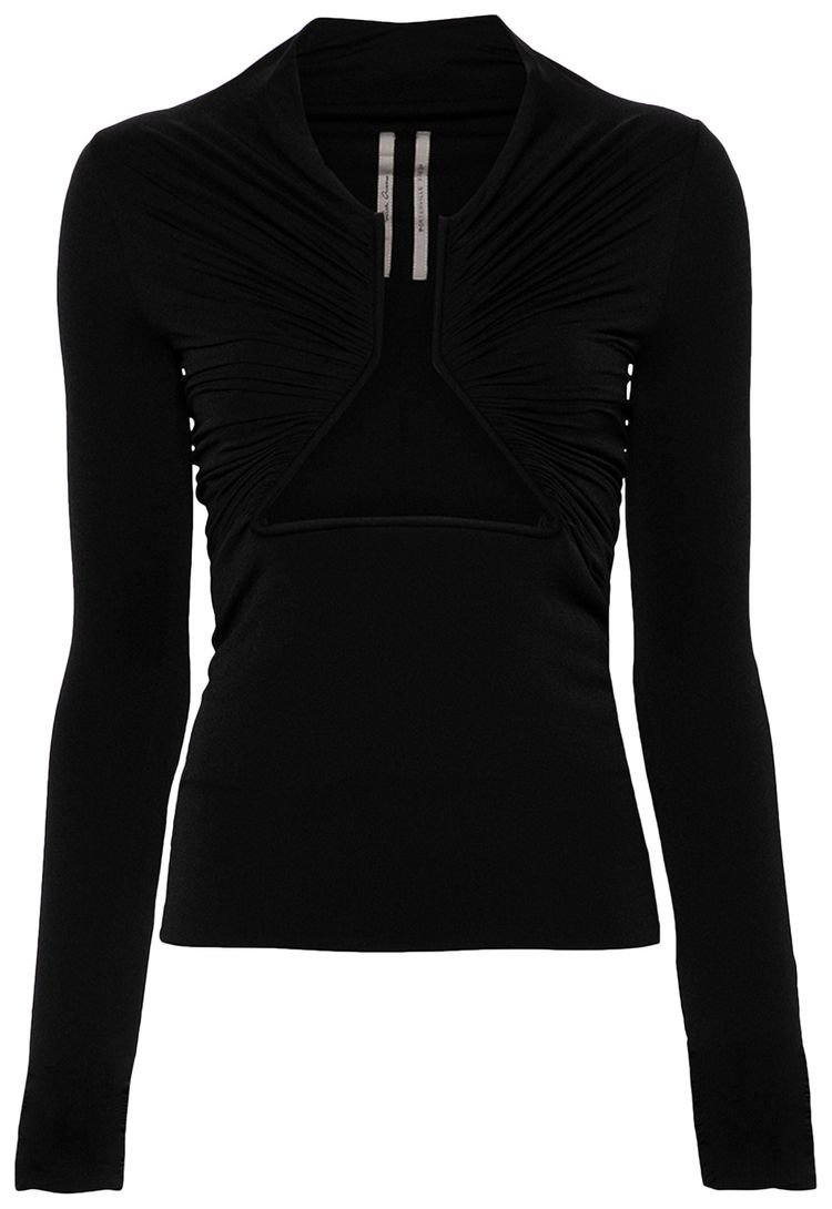 Buy Rick Owens Long-Sleeve Prong Tee 'Black' - RP02D3222 JN 09 | GOAT